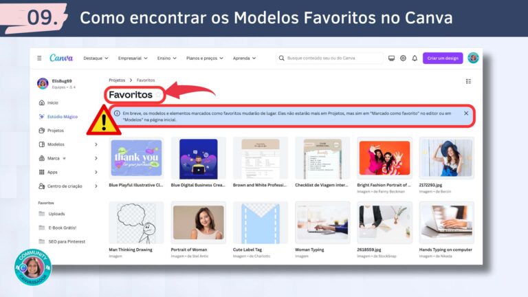 Como Encontrar e Seguir os Melhores Criadores de Modelos no Canva